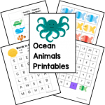 Free Ocean Animal Printables for Preschool & Kindergarten - Homeschool ...