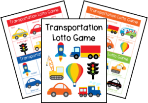 Free Transportation Game for Preschool - Homeschool Share