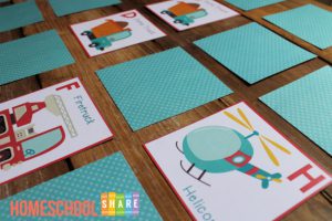 ABC Transportation Matching Game - Homeschool Share