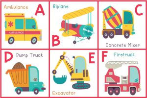 ABC Transportation Matching Game - Homeschool Share