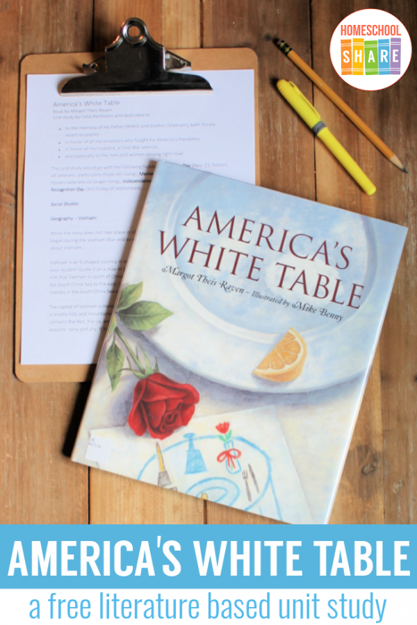 America's White Table Unit Study - Homeschool Share