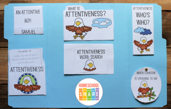 Attentiveness Lapbook - Homeschool Share
