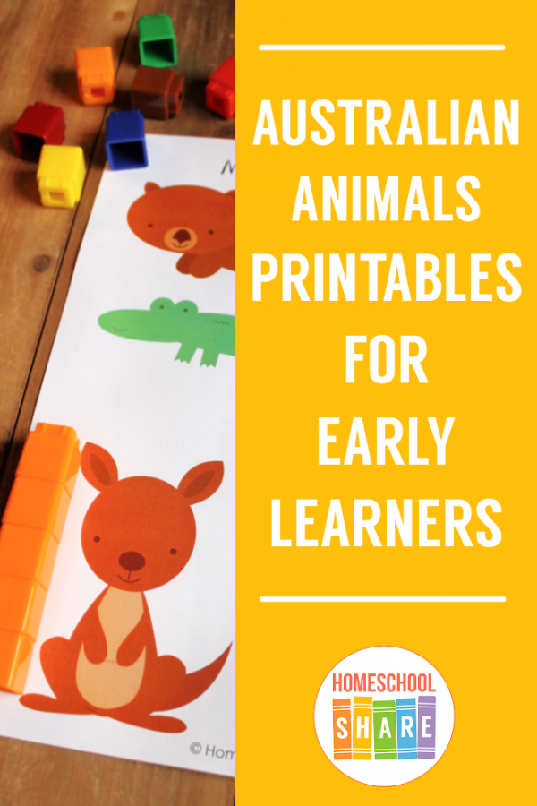 Australian Animals Printables for Preschool - Homeschool Share