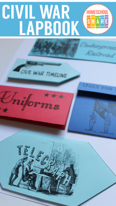 Free Civil War Lapbook - Homeschool Share