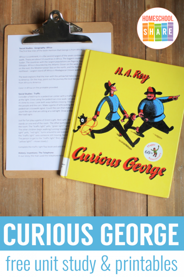 Curious George Free Printables & Activities - Homeschool Share