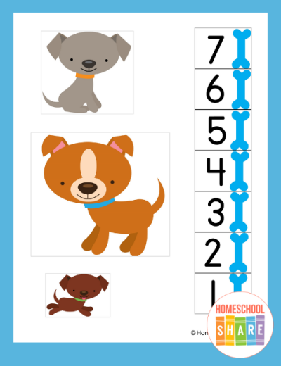 Free Puppy Printables for Preschool & Kindergarten - Homeschool Share