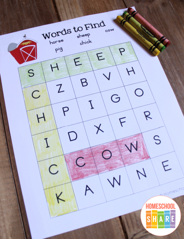 Farm Animals Printables - Homeschool Share