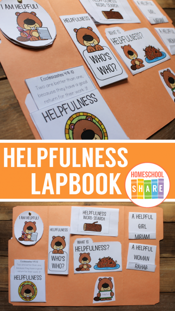 Helpfulness Lapbook - Homeschool Share