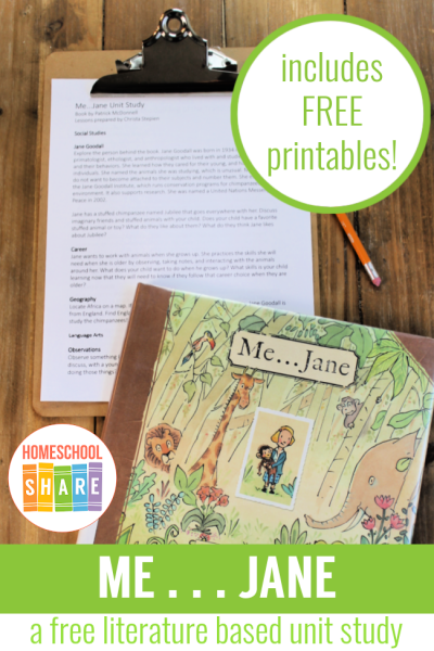 Jane Goodall Lesson Plan - Homeschool Share