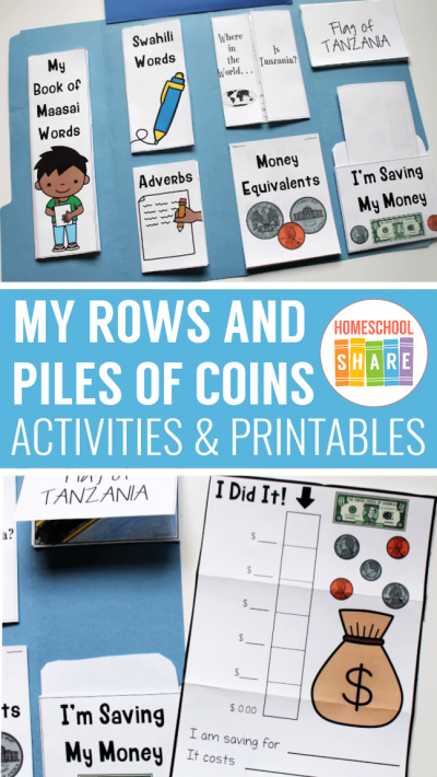 My Rows and Piles of Coins Activities & Printables - Homeschool Share