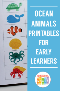 Free Ocean Animal Printables for Preschool & Kindergarten - Homeschool ...