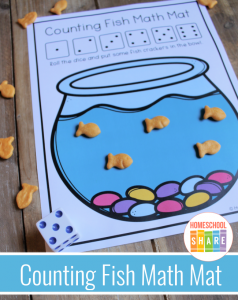 Counting Fish Number Memory Game - Homeschool Share