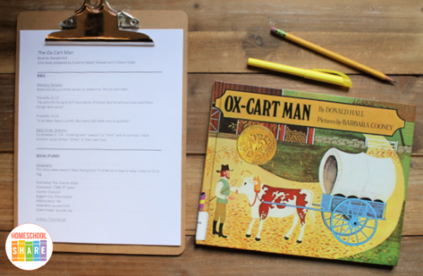 Free Ox-Cart Man Activities & Lessons - Homeschool Share