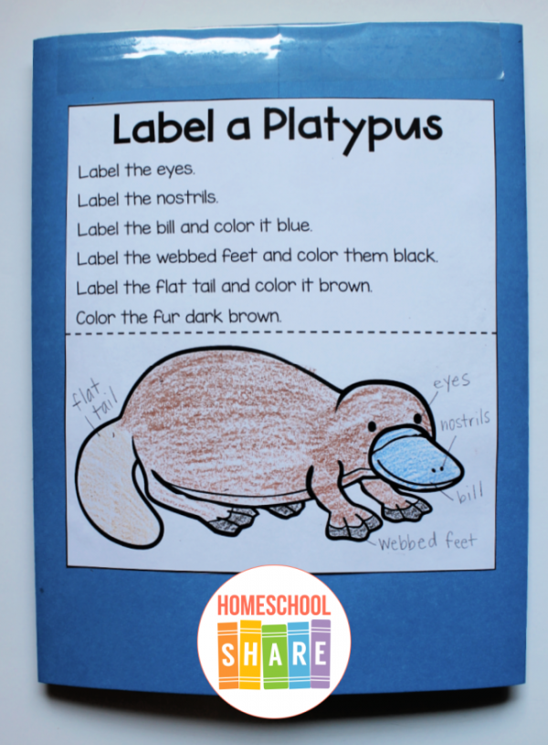 Platypus Lapbook - Homeschool Share