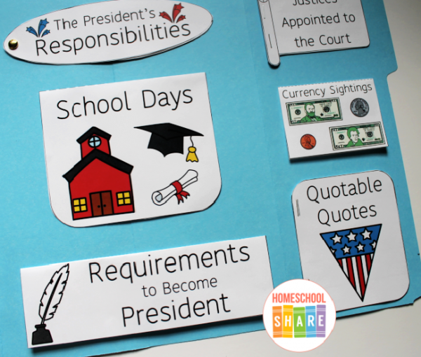United States Presidents Lapbook - Homeschool Share