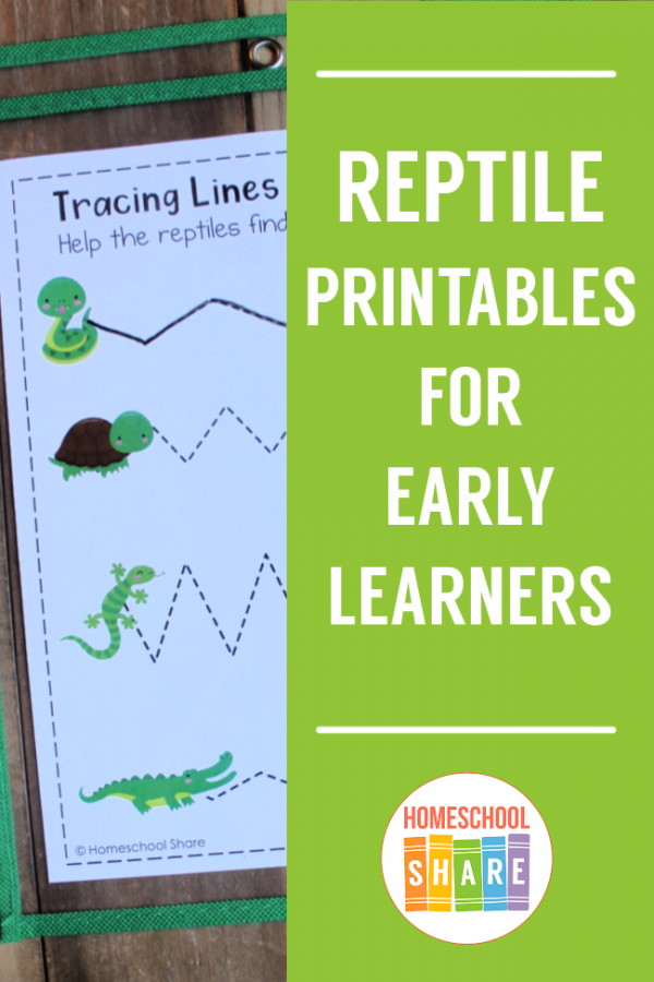 Reptile Printables for Preschool - Homeschool Share