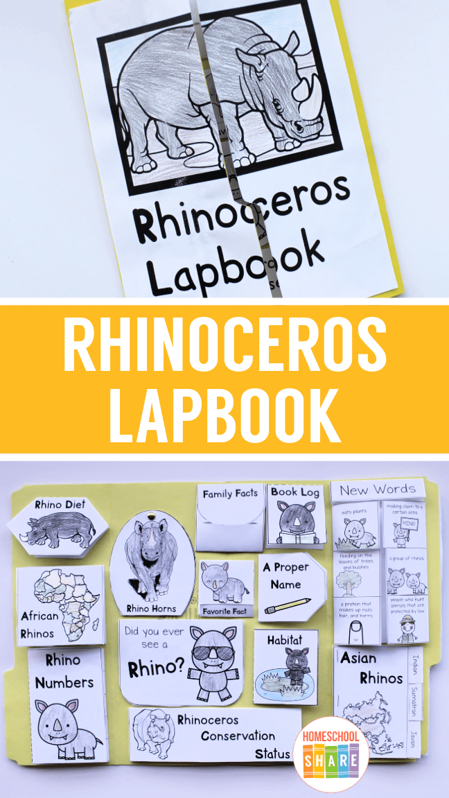 Free Rhinoceros Lapbook - Homeschool Share