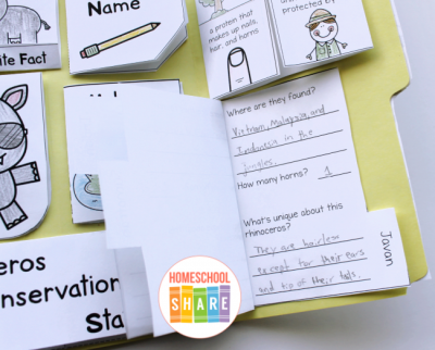 Free Rhinoceros Lapbook - Homeschool Share