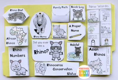 Free Rhinoceros Lapbook - Homeschool Share