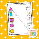 Post Office Shapes Matching Printable - Homeschool Share