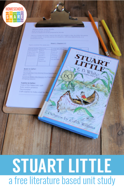 Free Stuart Little Novel Study - Homeschool Share