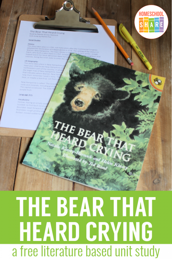 The Bear That Heard Crying Unit Study - Homeschool Share