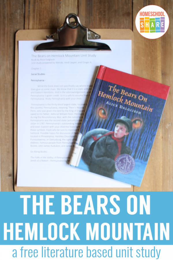 The Bears on Hemlock Mountain Unit Study - Homeschool Share