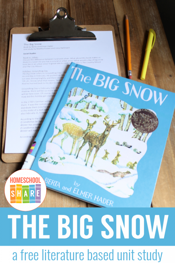 The Big Snow Unit Study - Homeschool Share