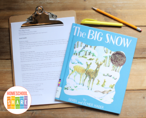 The Big Snow Unit Study - Homeschool Share