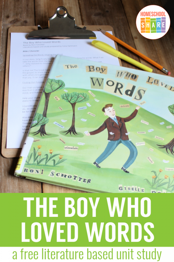 The Boy Who Loved Words Unit Study - Homeschool Share
