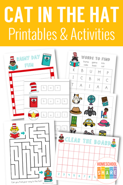Free Cat in the Hat Printables & Activities - Homeschool Share