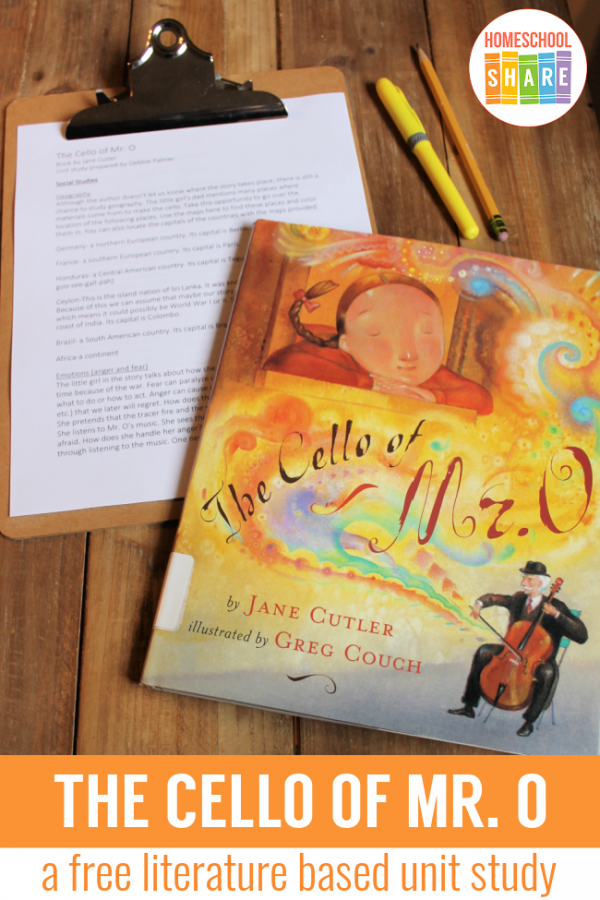 The Cello of Mr. O Unit Study - Homeschool Share