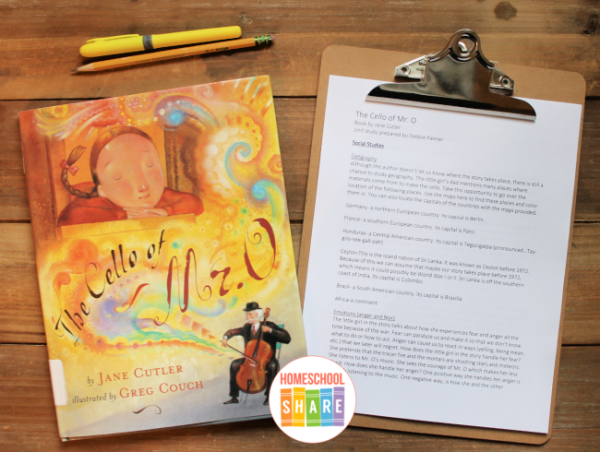 The Cello of Mr. O Unit Study - Homeschool Share
