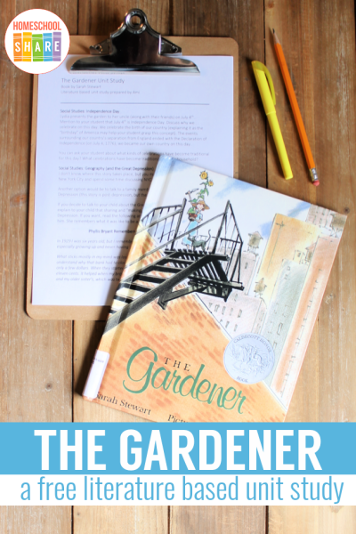 The Gardener Unit Study - Homeschool Share