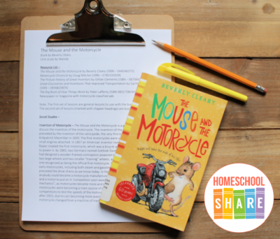 The Mouse and the Motorcycle Activities (Free!) - Homeschool Share