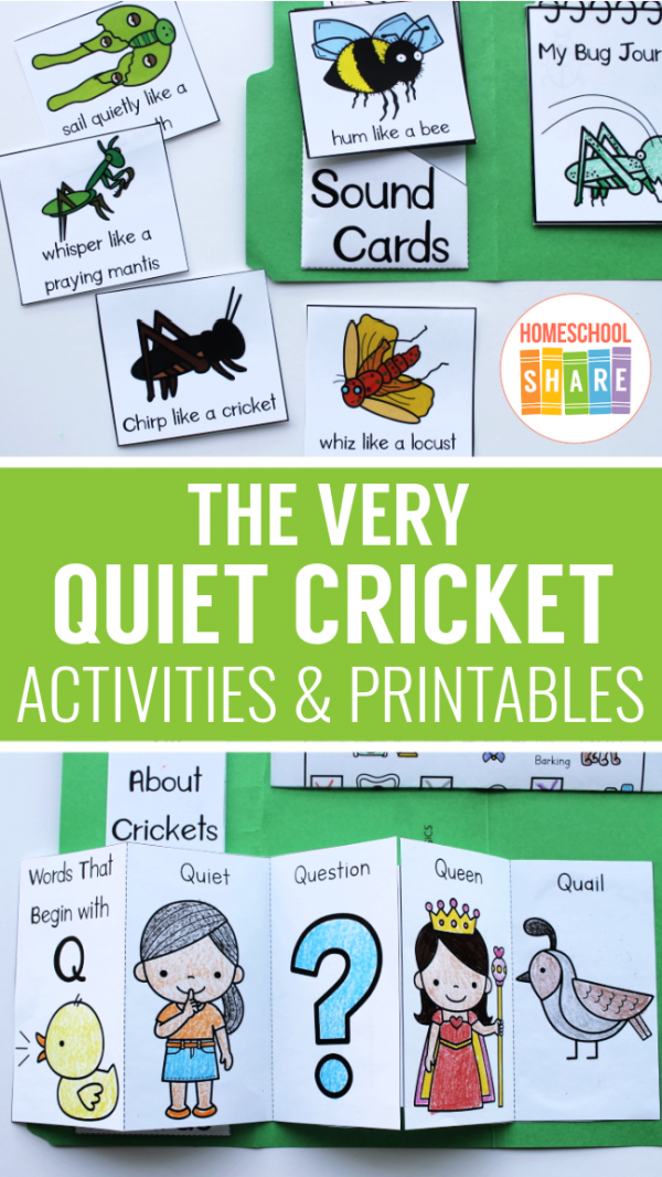 The Very Quiet Cricket Activities & Free Printables - Homeschool Share