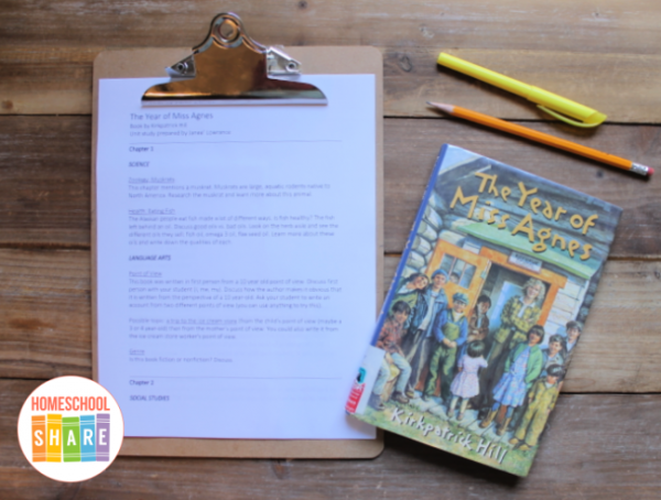 The Year of Miss Agnes Unit Study - Homeschool Share
