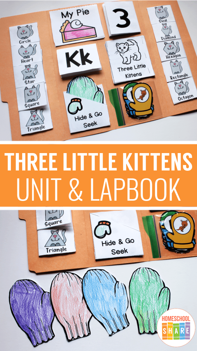 Free Three Little Kittens Printables - Homeschool Share
