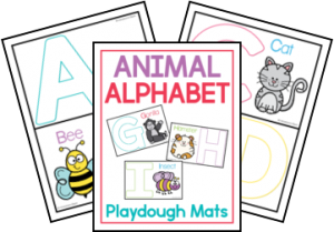 ABC Animals Playdough Mats – Homeschool Share
