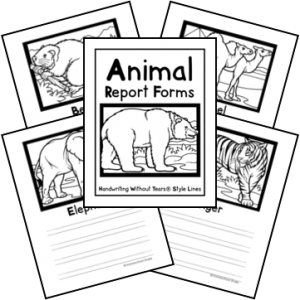 Alphabet Animal Report Forms – Homeschool Share