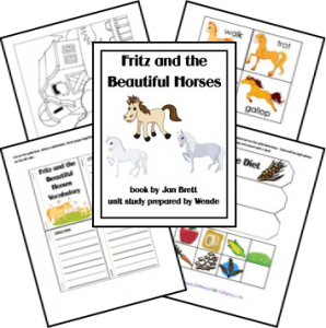 Fritz and the Beautiful Horses Unit Study & Lapbook - Homeschool Share