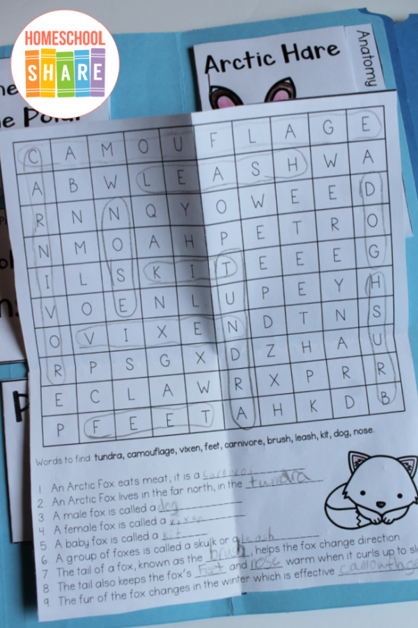 Polar Animals Lapbook - Homeschool Share