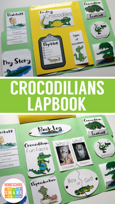 Free Crocodilian Lapbook - Homeschool Share