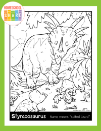 Free Dinosaur Coloring Pages for Kids - Homeschool Share