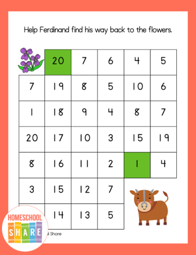 The Story of Ferdinand Printables - Homeschool Share