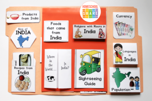 India Lapbook - Homeschool Share
