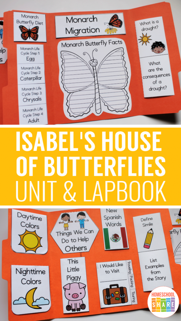 Isabel's House of Butterflies Unit Study & Lapbook - Homeschool Share
