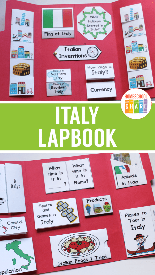 Italy Lapbook - Homeschool Share