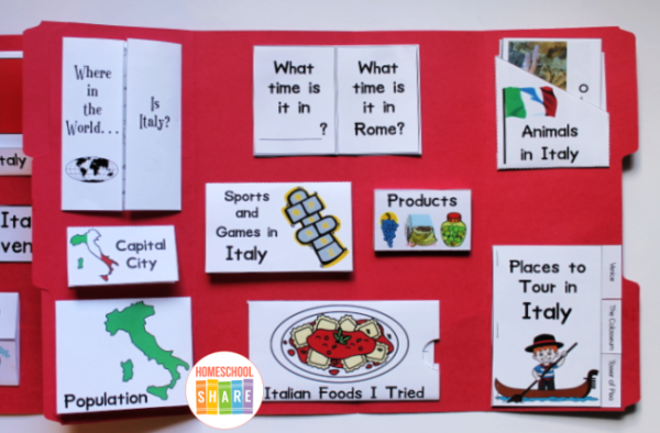 Italy Lapbook - Homeschool Share