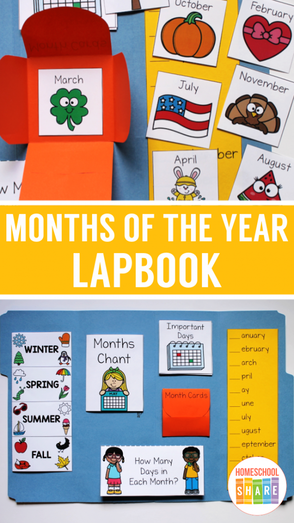 Months of the Year Lapbook - Homeschool Share